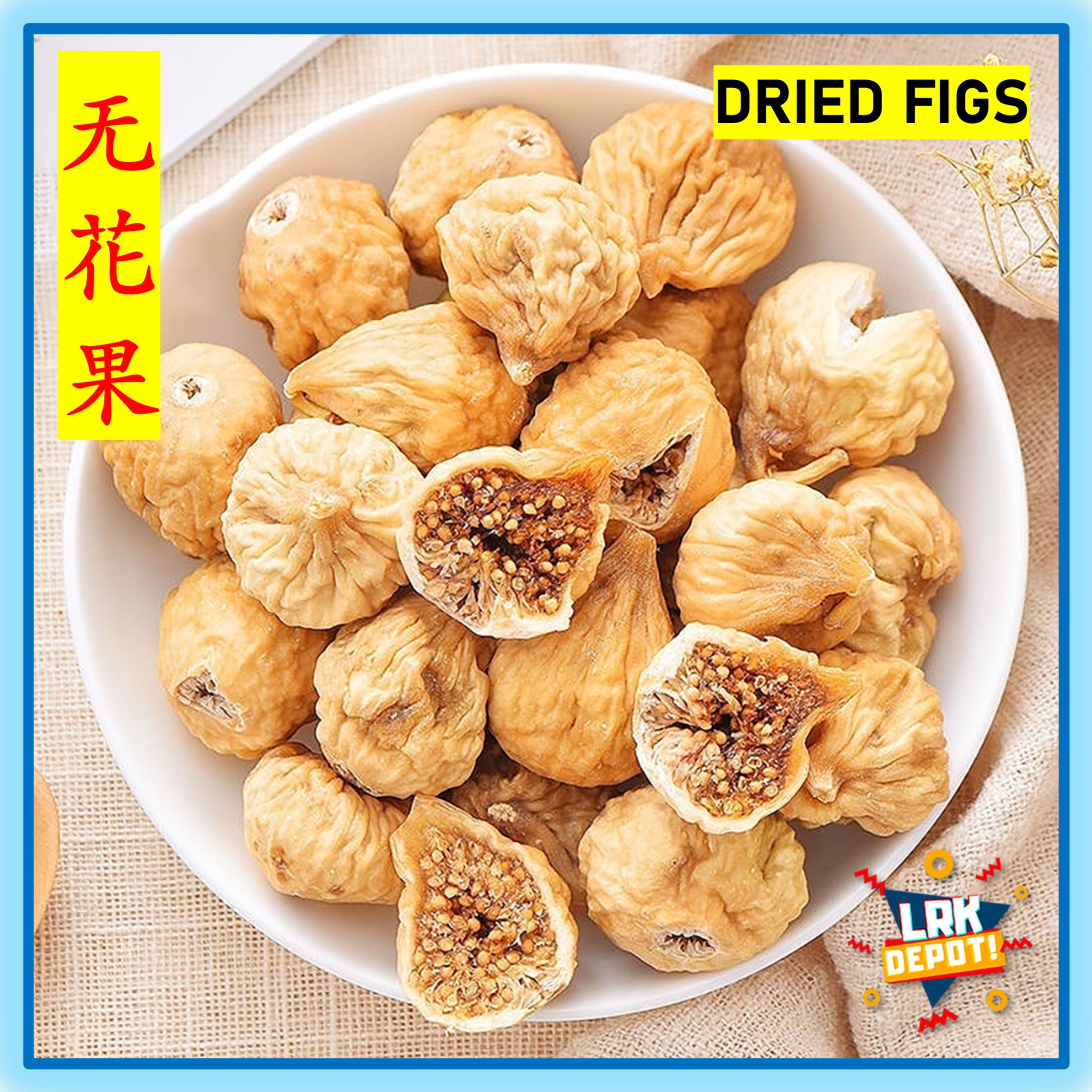 Premium Dried Raw FIGS (无花果 Ficus Carica Fig) Chinese Herbal - 250 g ...