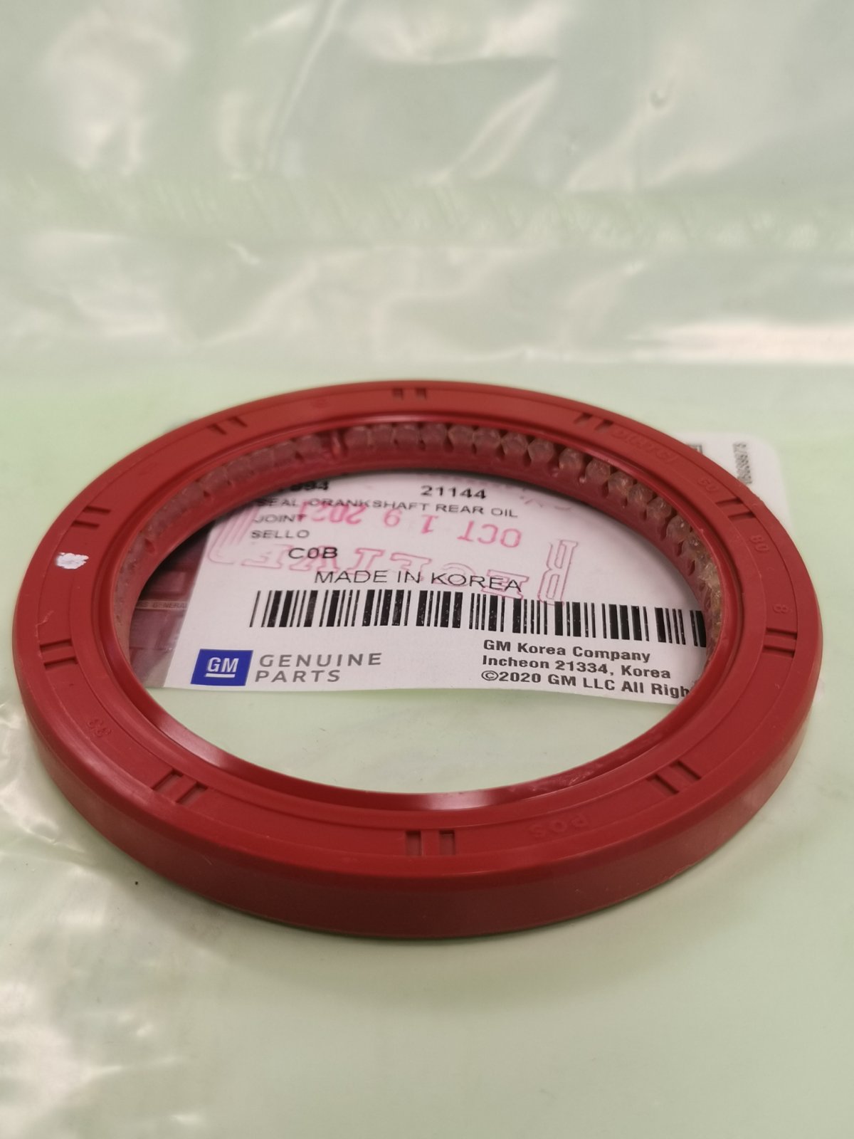 GM Crankshaft Oil Seal - REAR- for Chevrolet Aveo 1.2L / Chevrolet ...