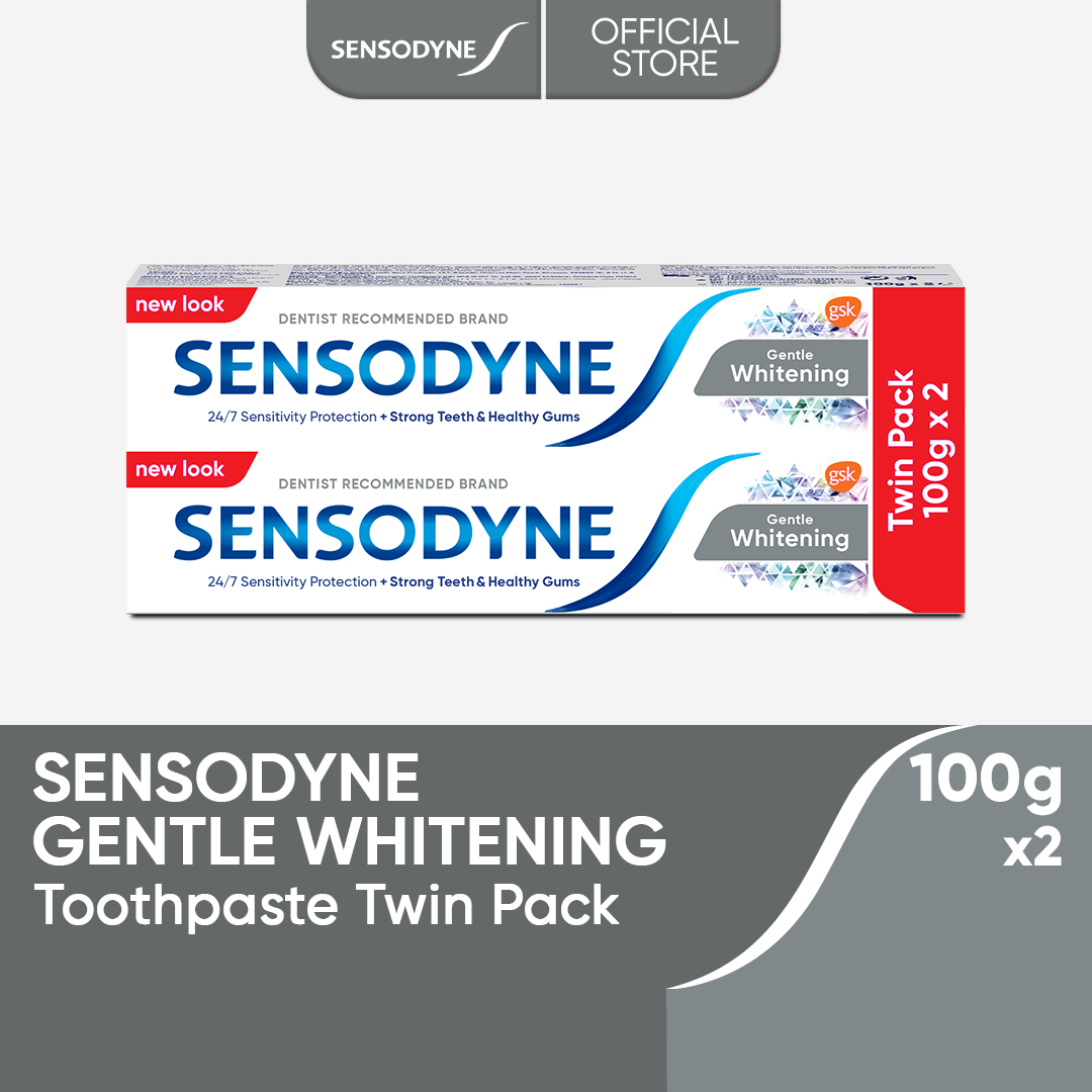 Sensodyne Gentle Whitening Toothpaste 100g [Twin Pack] for Sensitivity ...