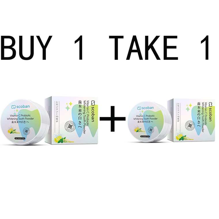 Scoban Vitamin C Probiotic Whitening Tooth Powder Whiten Teeth Tartar ...