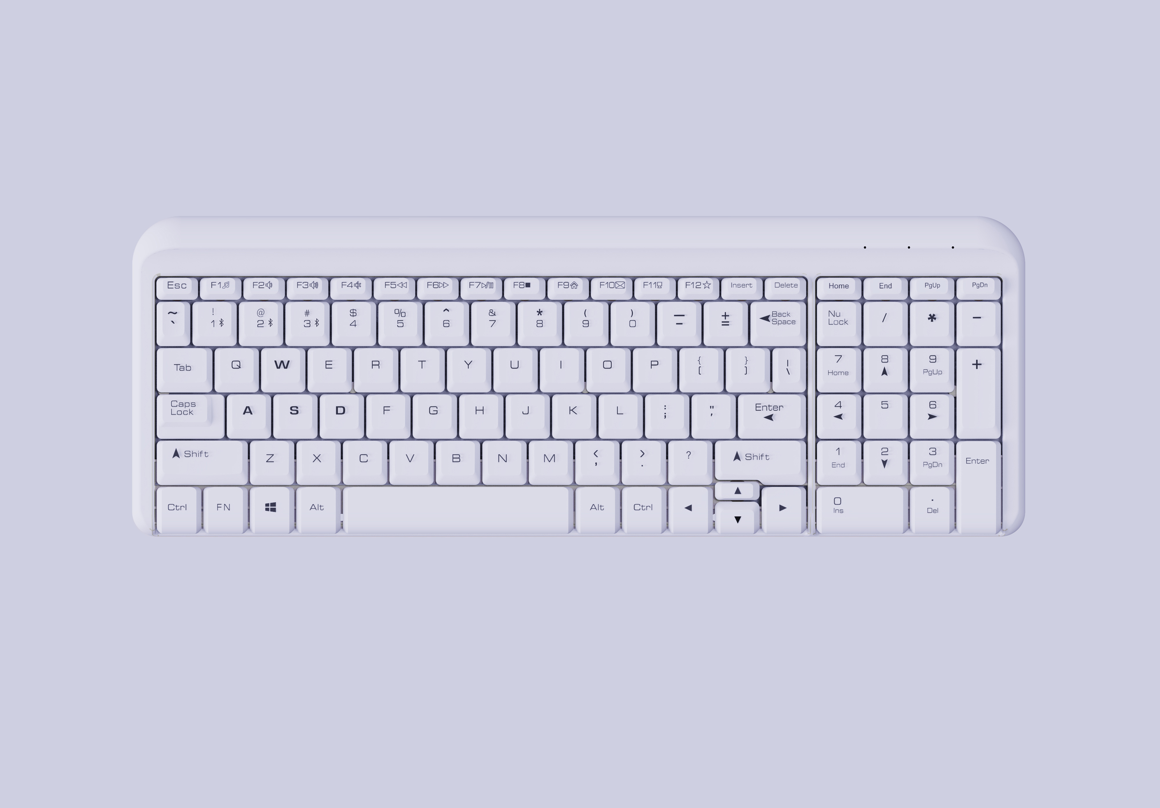 Miniso Ultra Thin Bluetooth Wireless Keyboard White and Silver ...