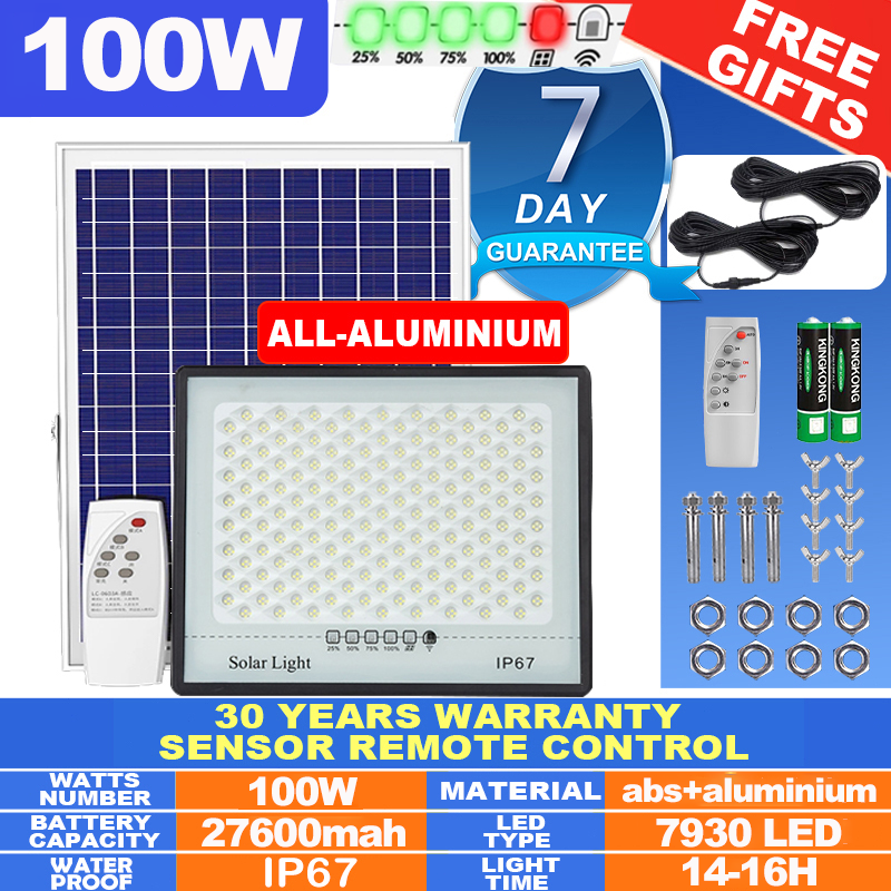 【Free Shipping】solar light outdoor waterproof 1500W led light solar ...
