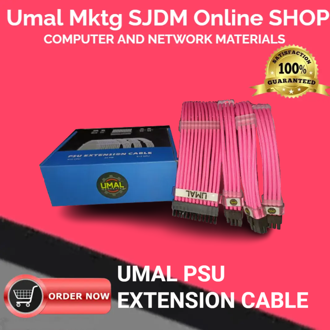 UMAL PSU Extension Cable Customization Mod Sleeve Extension Power ...