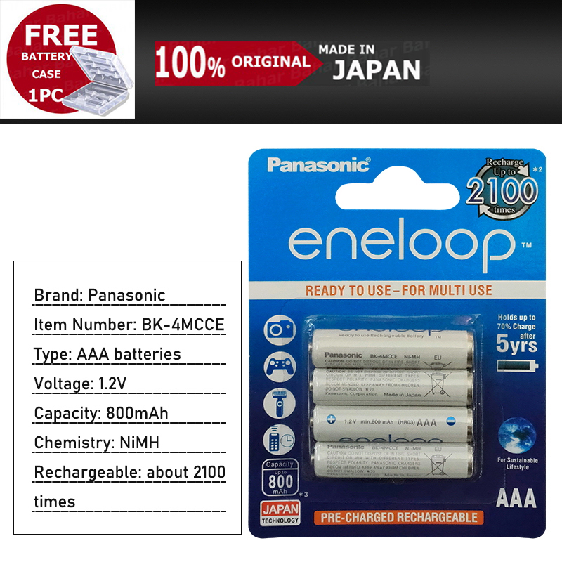 Original Panasonic Eneloop pro Rechargeable battery 1.2V NiMH AA ...