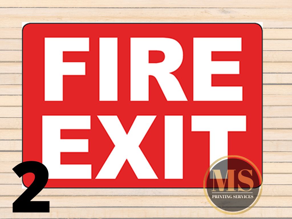 Fire Exit Signage (Laminated A4 Size) | Lazada PH