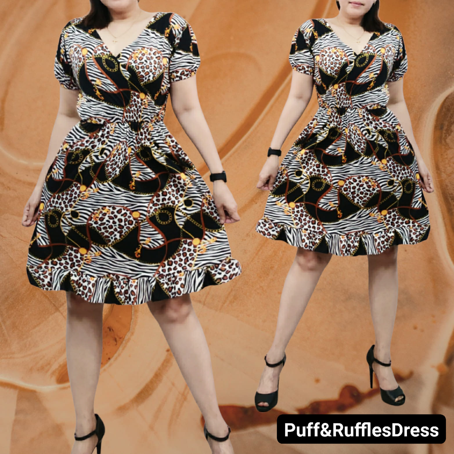 OVERLAPPED RAFFLES DRESS | Lazada PH