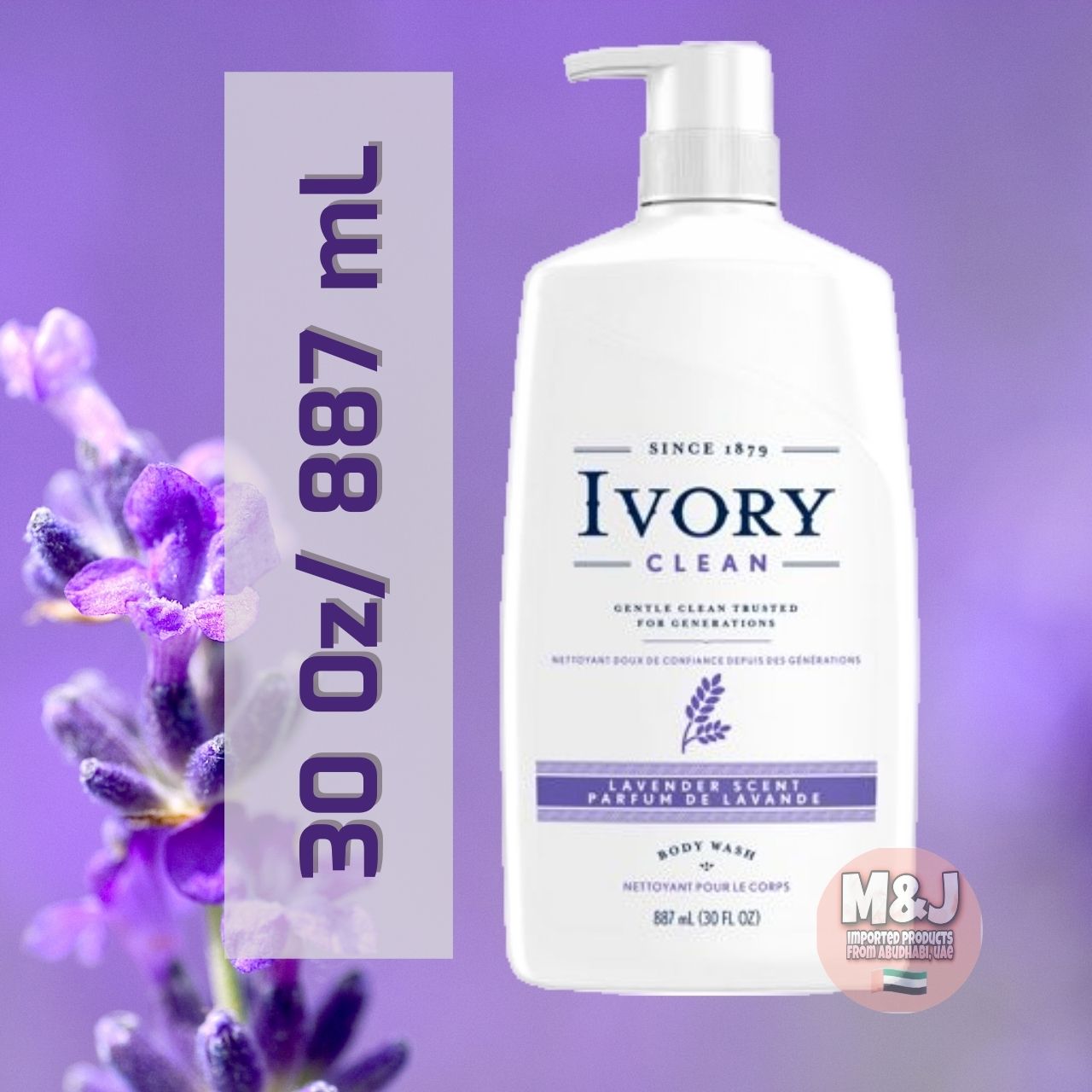 IVORY Clean Lavender Body Wash Pump 887mL | Lazada PH