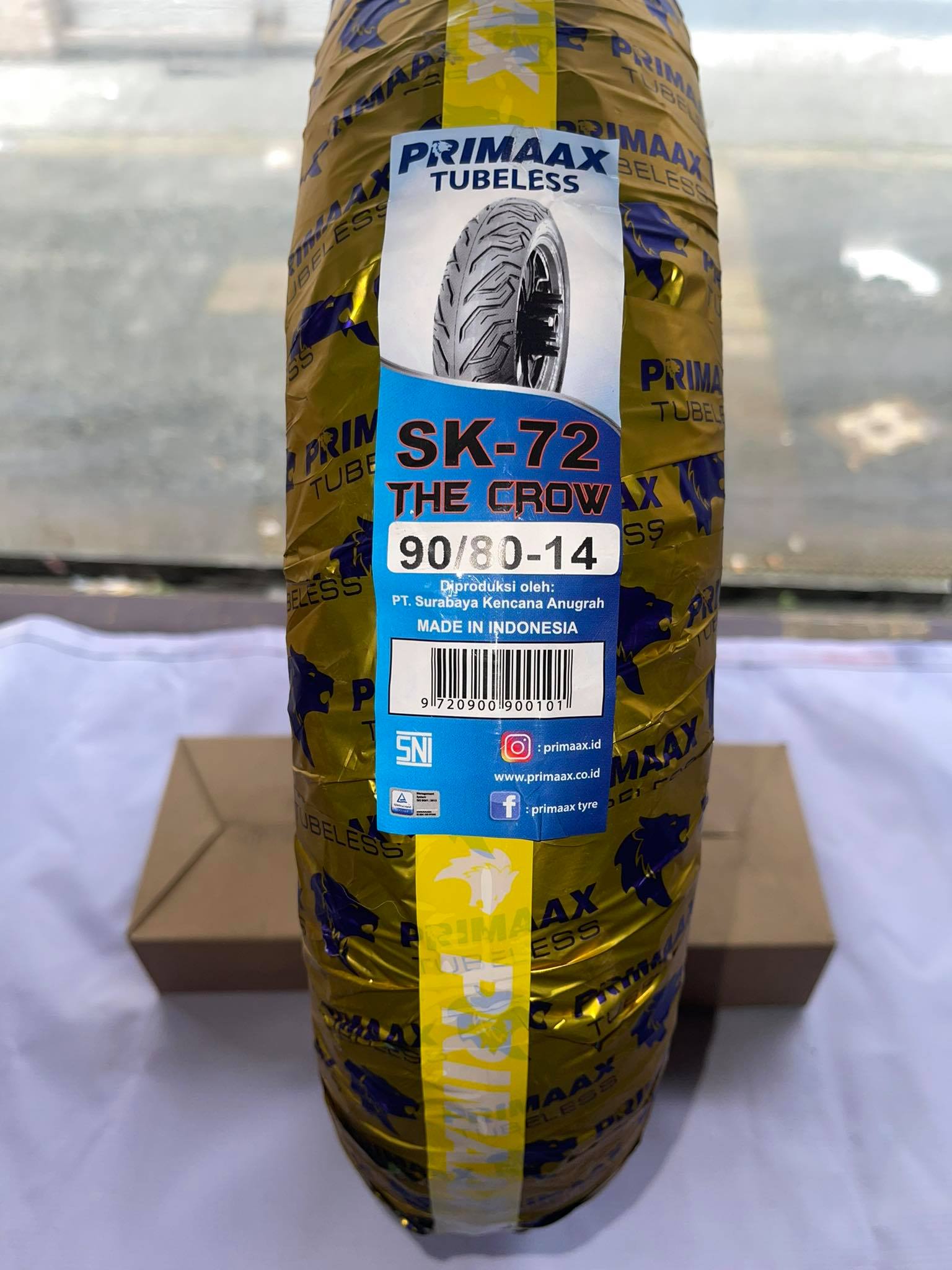 PRIMAAX TIRE 90/80/14 THE CROW TUBELESS MADE IN INDONESIA | Lazada PH