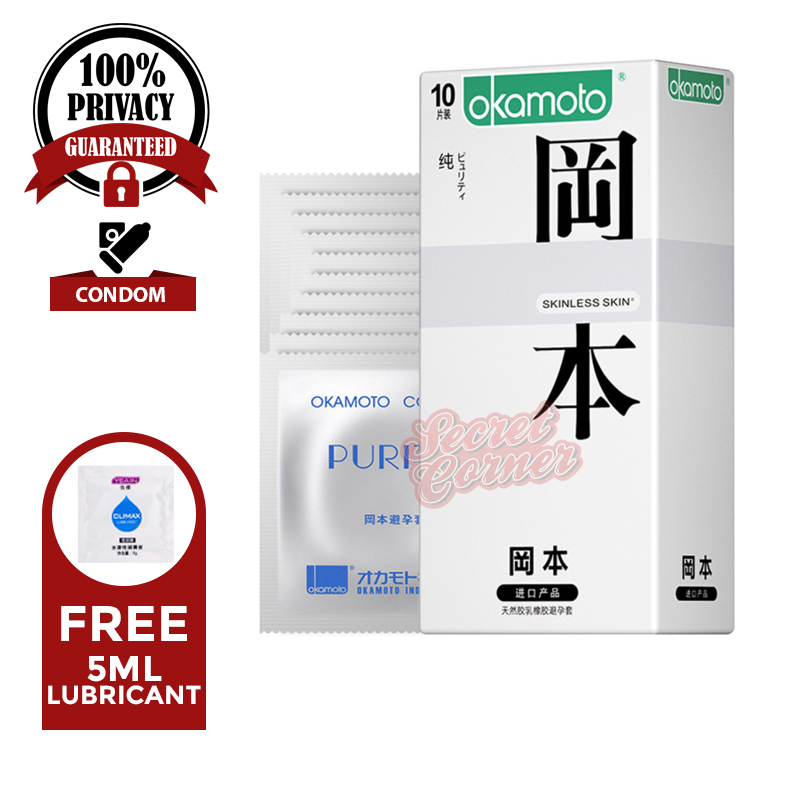 Secret Corner OKAMOTO Skinless Skin 10pcs Purity Disposable Condoms Sex ...