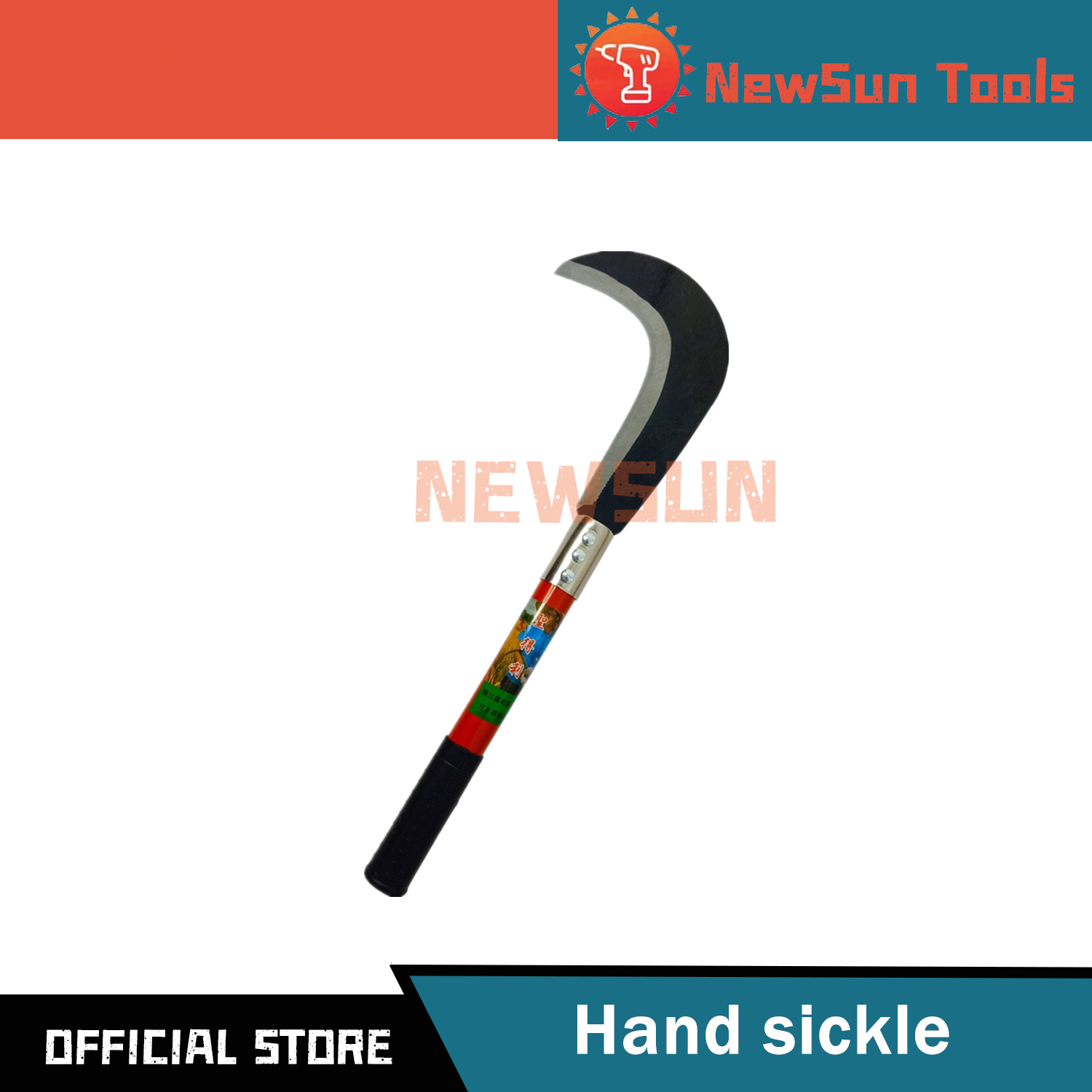NewSun Multipurpose Long Handle Sickle Garden Tools Blade Karet Scythe ...