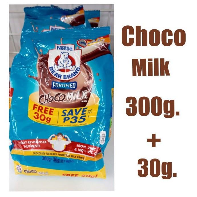 Nestle Bear Brand Fortified Powdered Choco Milk Drink 330 grams | Lazada PH