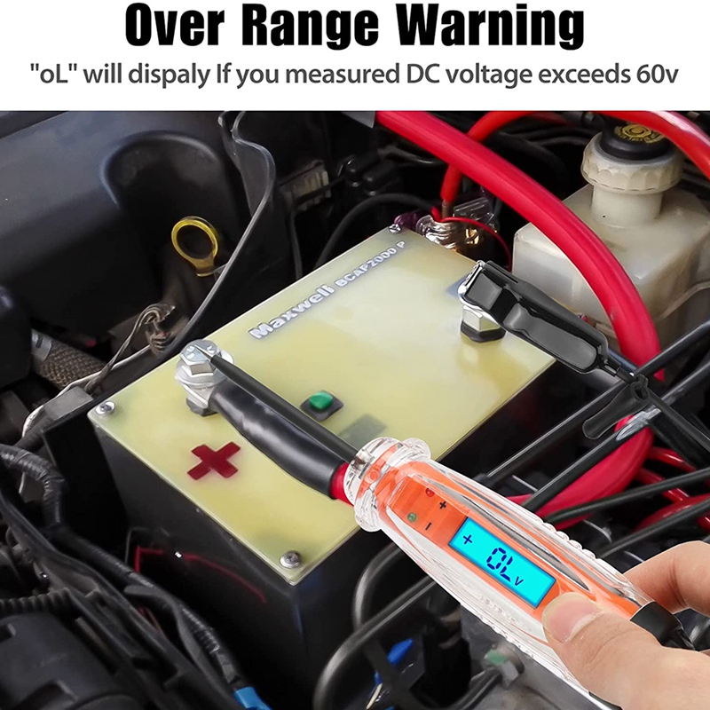 Automotive Test Light 3-60V DC Digital Light Tester with Voltmeter ...