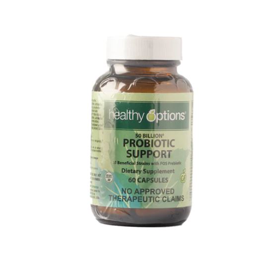 Healthy Options Probiotic Support 50 Billion CFU with Prebiotics 60 ...