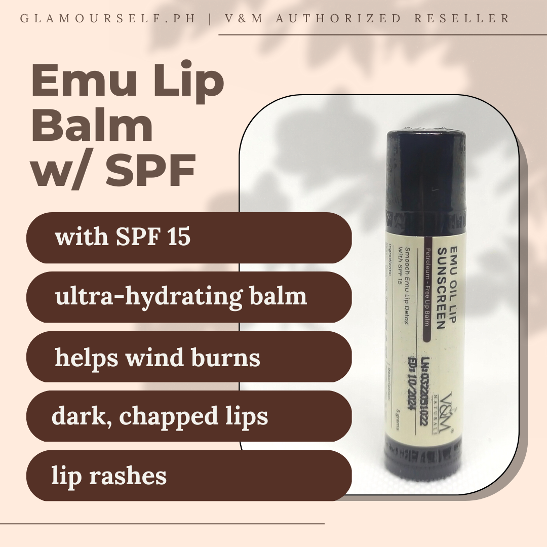 Smooch Emu Oil Lip Balm Sunscreen Detox with SPF15 | Lips Detox ...