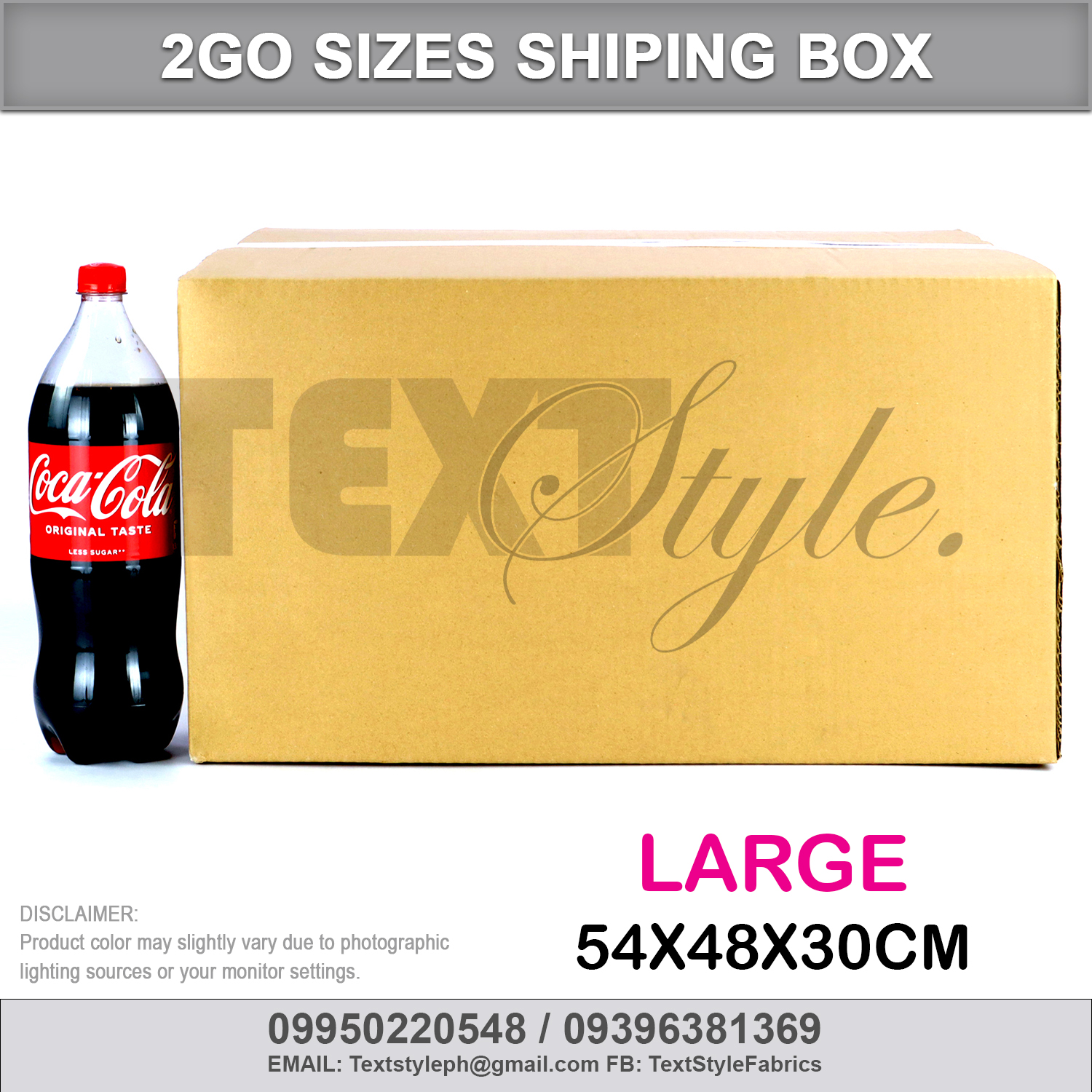 Textstyle 2Go Express Size Corrugated Boxes Shipping Box Mailing Box ...