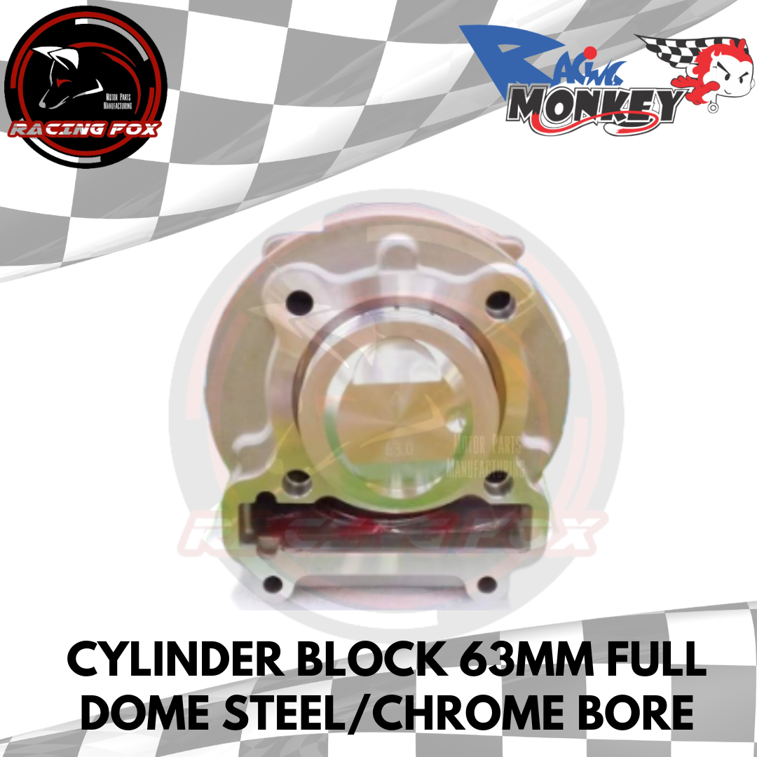Cylinder Block 63mm Full Dome Steel Bore/Chrome Bore B.V. Head RIK Big ...