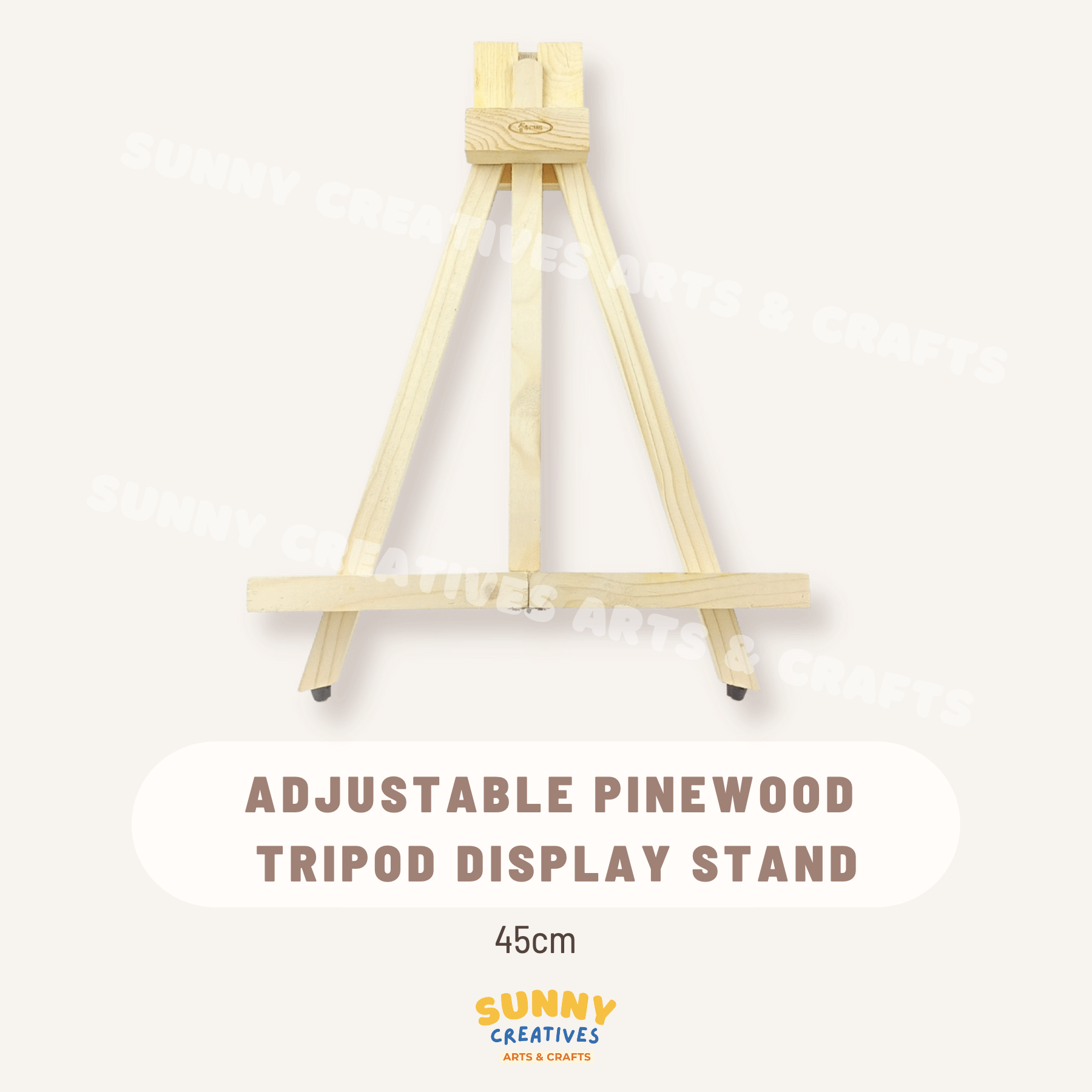 FOCUS Adjustable Painting Easel Pinewood | Tripod Display Stand ...