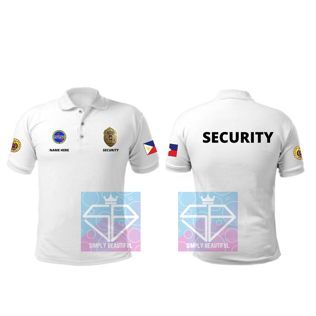 SECURITY GUARD PRINTED IN POLO SHIRT (READ DESCRIPTION BELOW) | Lazada PH