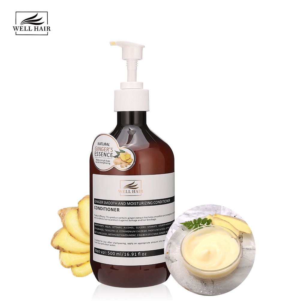WELL HAIR Natural Ginger's Essence Scalp Care Shampoo / Conditioner ...