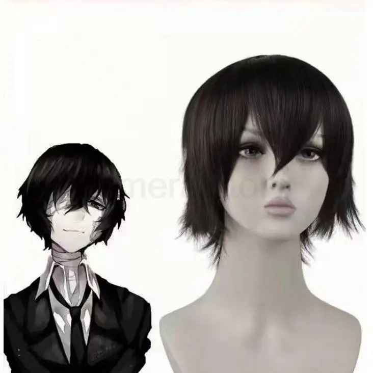 Anime Bungo Stray Dogs Dazai Osamu Cosplay Costume Set Black Jacket ...