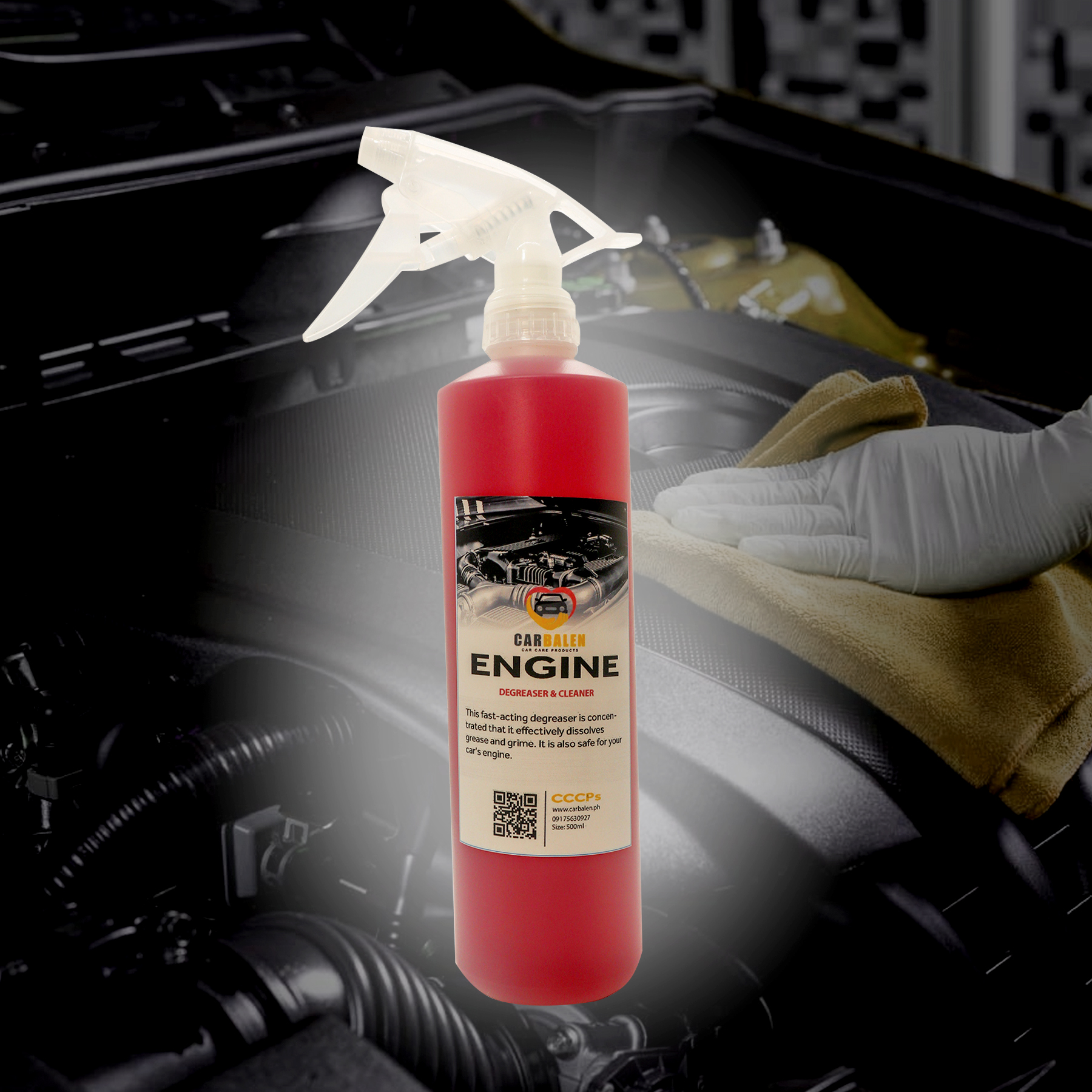 Car Degreaser - Fast Acting Engine Cleaner and Degreaser 500ml ...