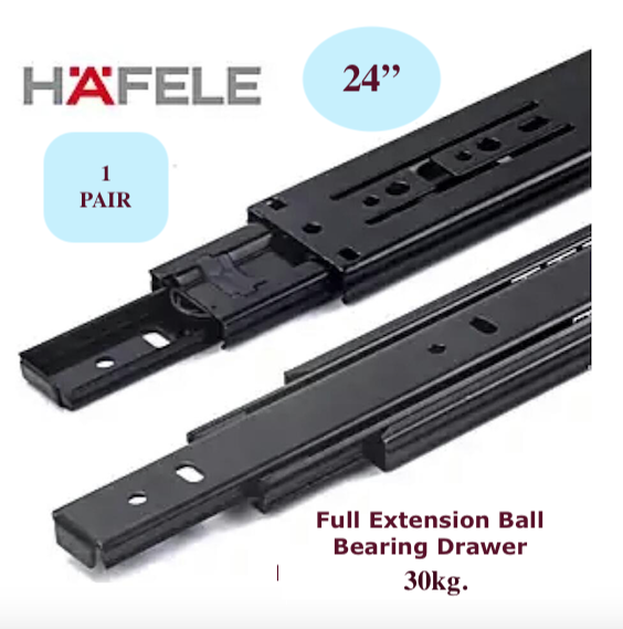 Hafele Full Extension Ball Bearing Drawer Runners 30 kg | Lazada PH