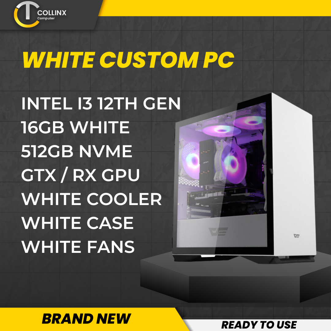 [ WHITE PC BUILD R ] INTEL CORE I3 12TH GEN CPU Desktop Package with ...