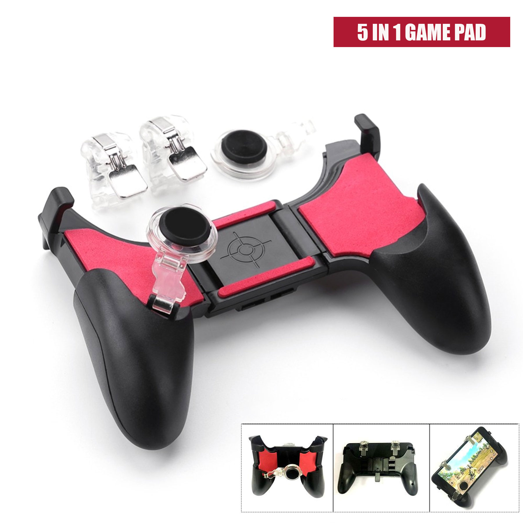 Redmond 5 in 1 Mobile Phone Gamepad Joystick Controller Grip Pad Handle ...