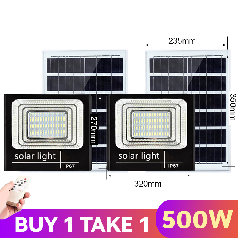 Philips solar light buy 1 take 1 IP67 waterproof floodlight solar led ...