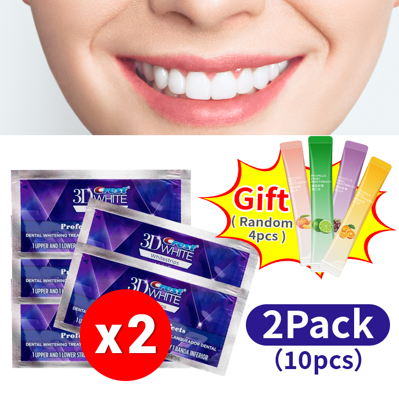 Crest 3D Teeth Whitening Strips Professional Whitening Effect Oral ...