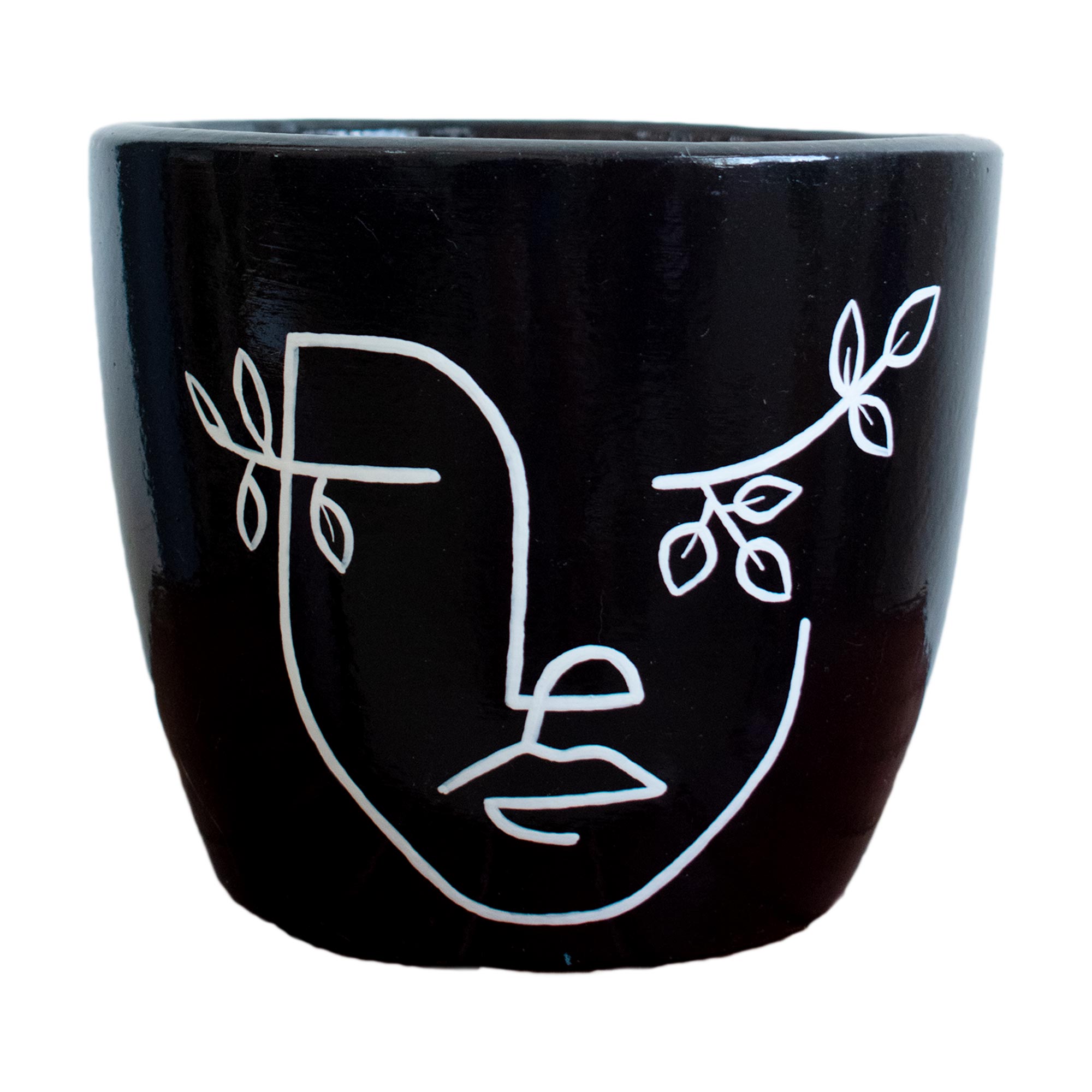 Handpainted Line Art Clay Pot (7x8 in) | Lazada PH