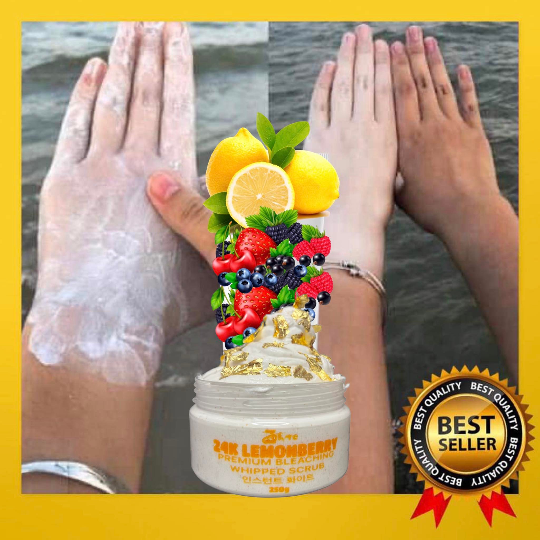 ZAFYRE 24K LEMONBERRY PREMIUM BLEACHING WHIPPED SCRUB | Lazada PH