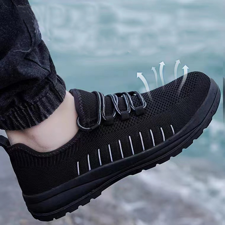 COD Safety Shoes With Steel Plate Steel Toe Rubber Safety Shoes For Men ...