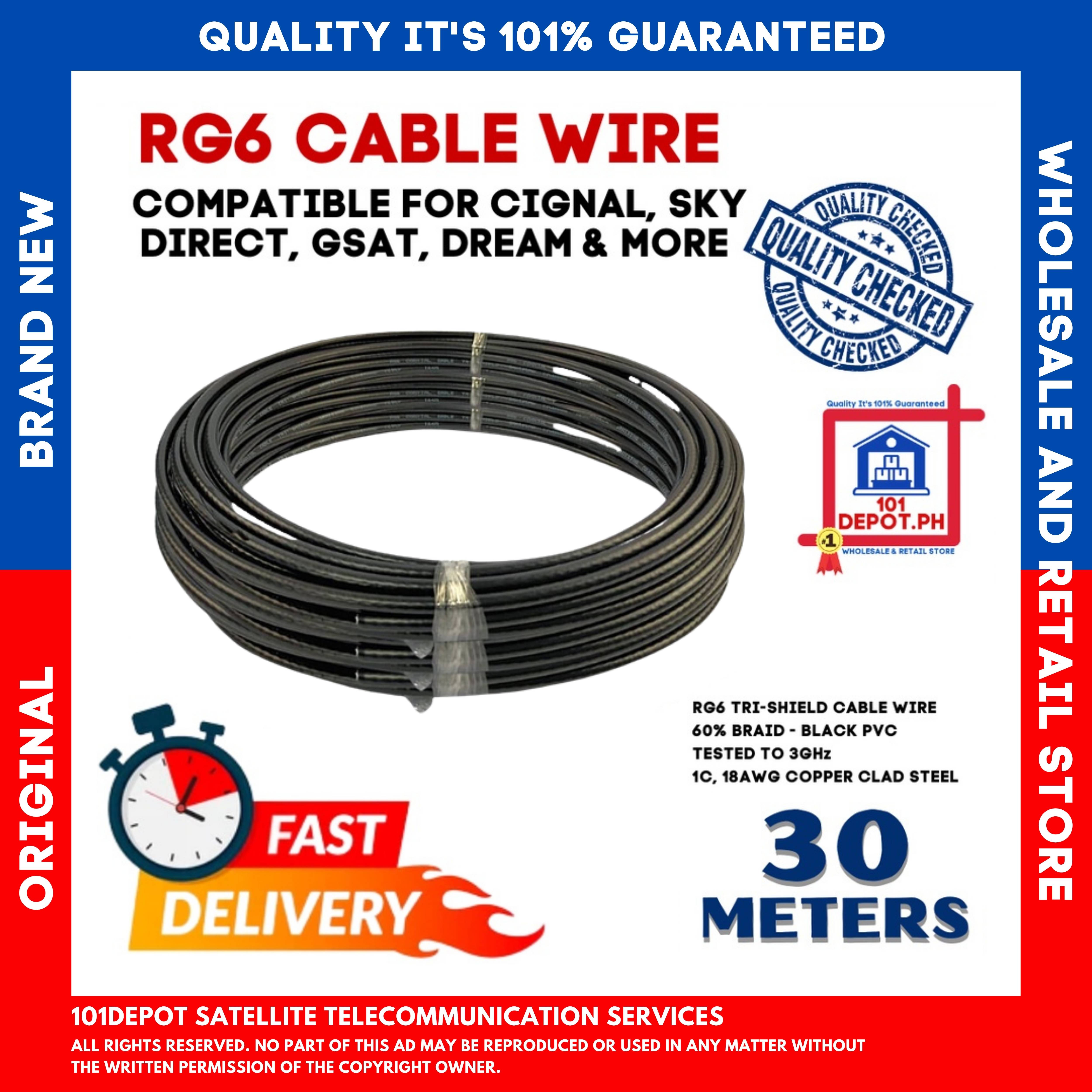 RG6 CABLE WIRE (30 meters) | Lazada PH