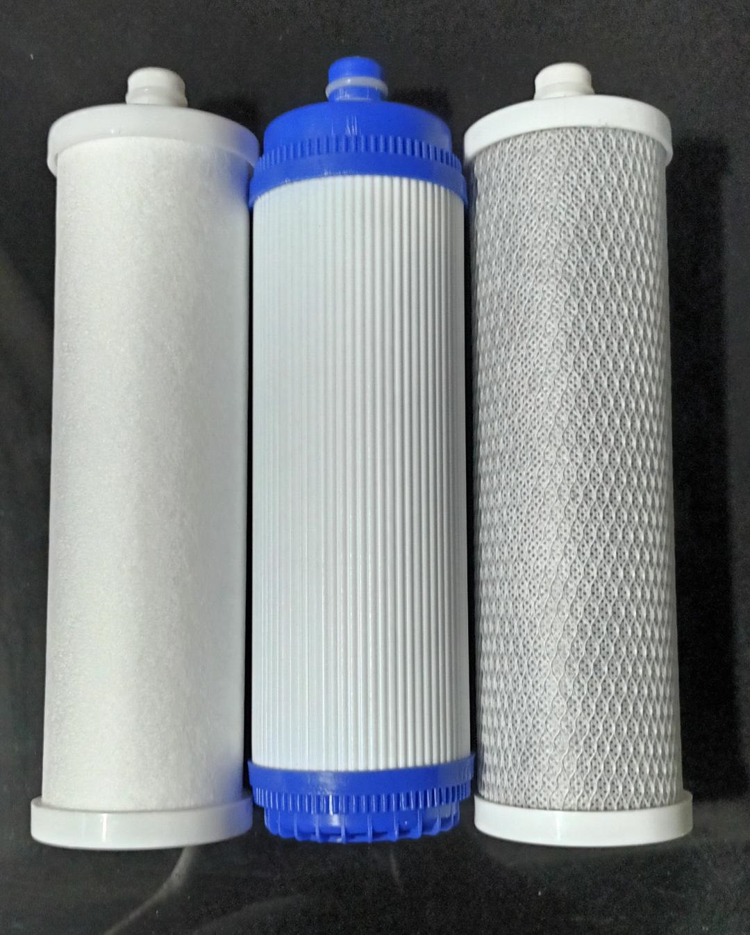 3 pcs Set Plug-in Type - All 10 inches 3 Stage Filters- PP 1 micron ...