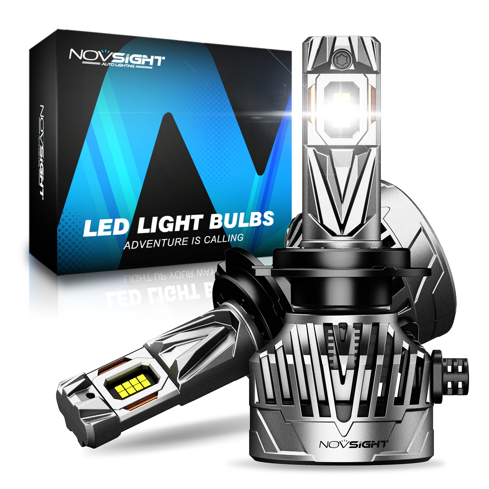 Novsight h4 led headlight N95 130W 30000LM LED headlight bulbs ...