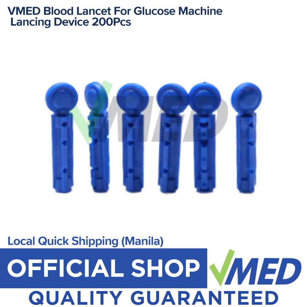 VMED Blood Lancet For Glucose Machine Lancing Device 200Pcs | Lazada PH