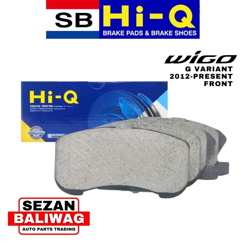 HI-Q TOYOTA WIGO G AUTOMATIC 2012-2020 FRONT BRAKE PAD SET SP1610 | Lazada PH
