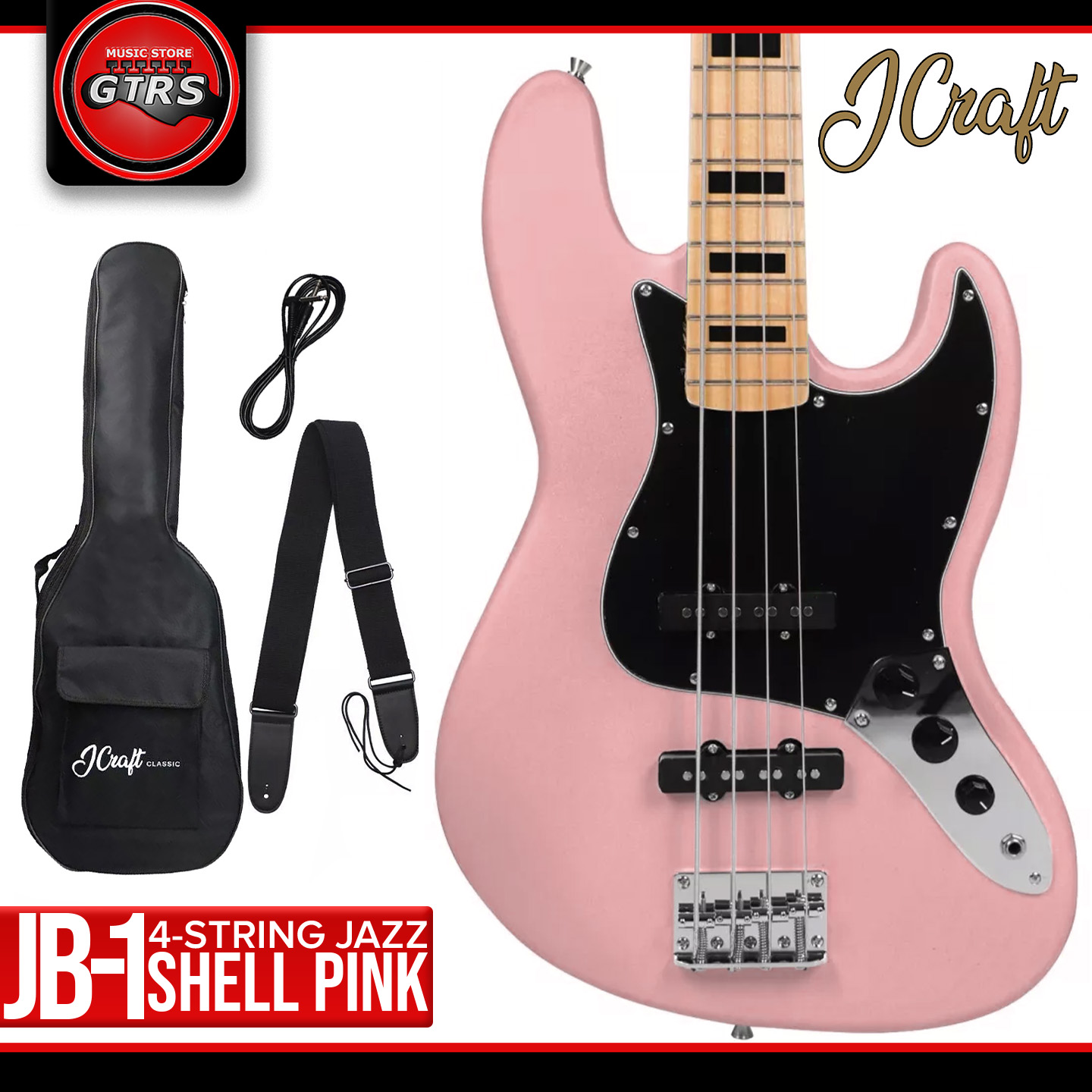 JCraft JB-1 4-String Jazz Bass Guitar | Lazada PH