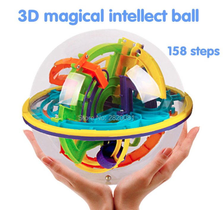 3D Track Maze 158 Steps Magic Intelligence Ball Marble Puzzle Jigsaw ...