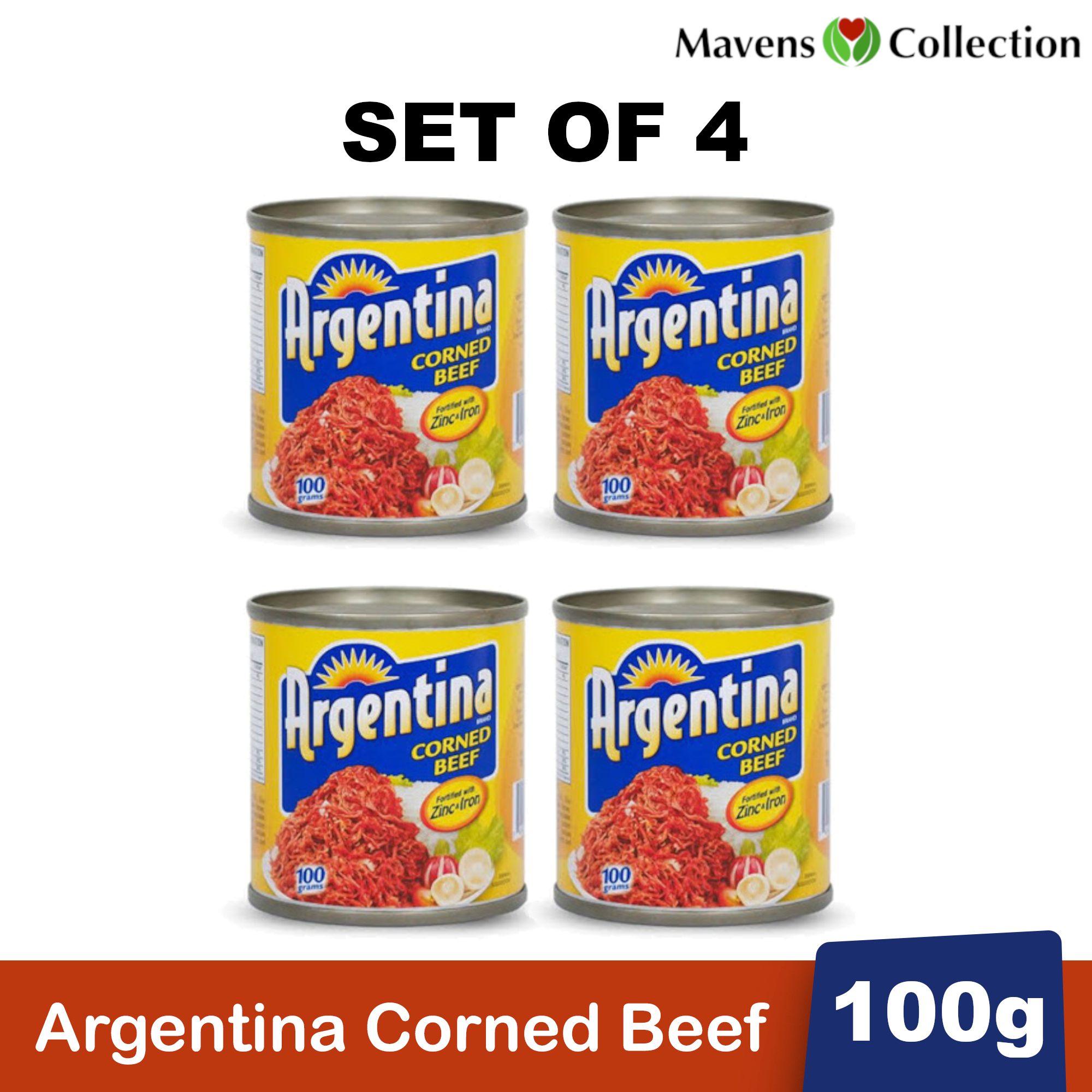 Argentina Corned Beef 100 grams Easy Open Cap (Set of 4) by Mavens ...