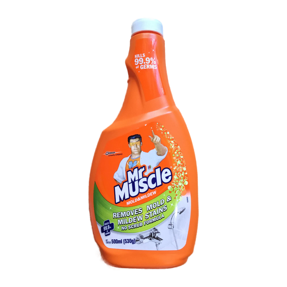 Mr Muscle Refill Removes Mold & Mildew Stains 500 ml Kills 99.9% of ...