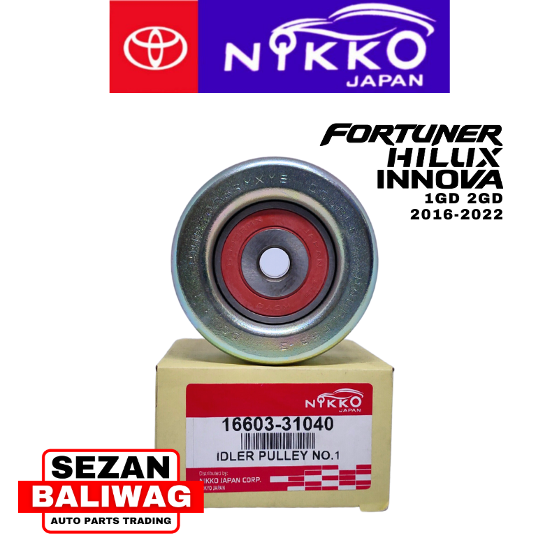 NIKKO JAPAN IDLER PULLEY ALTERNATOR BELT TENSIONER ASSY UPPER TOYOTA ...