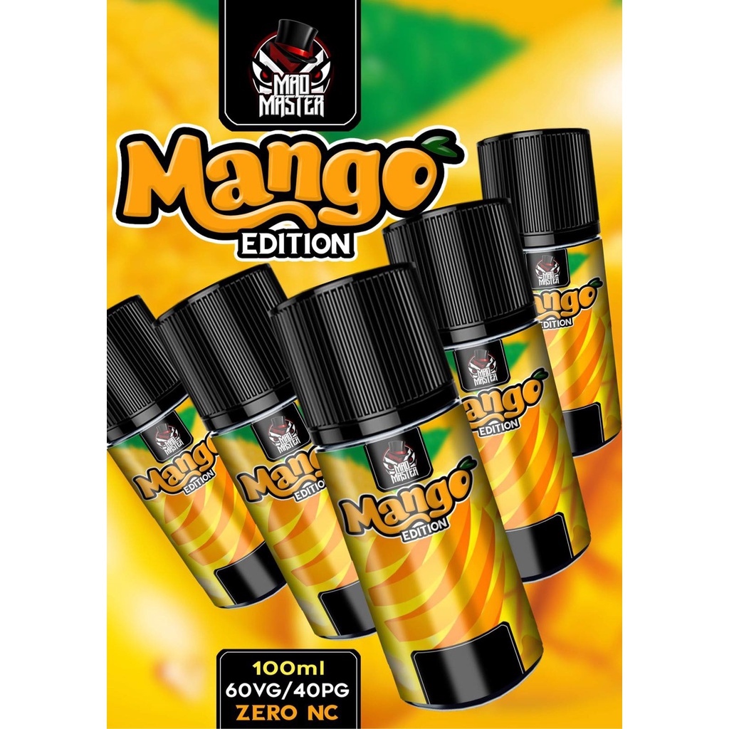 Elecg Legit Mad Master MANGO EDITION 60/40 pod friendly ZERO NIC 100ml ...