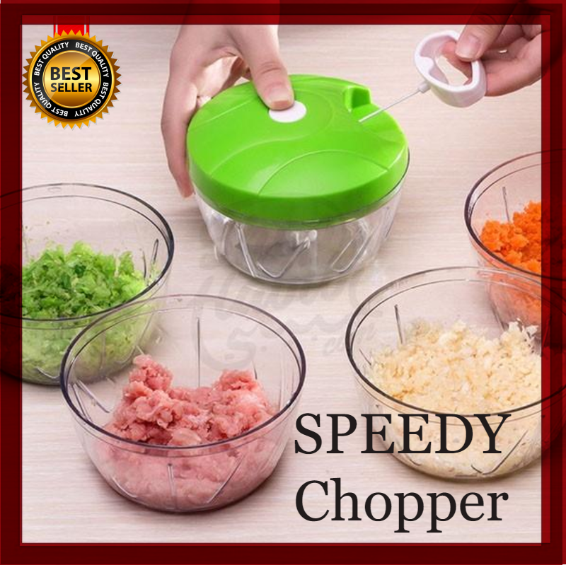 BEST SELLER Manual Speedy Chopper Fruit Vegetable Crusher Onion Cutter ...