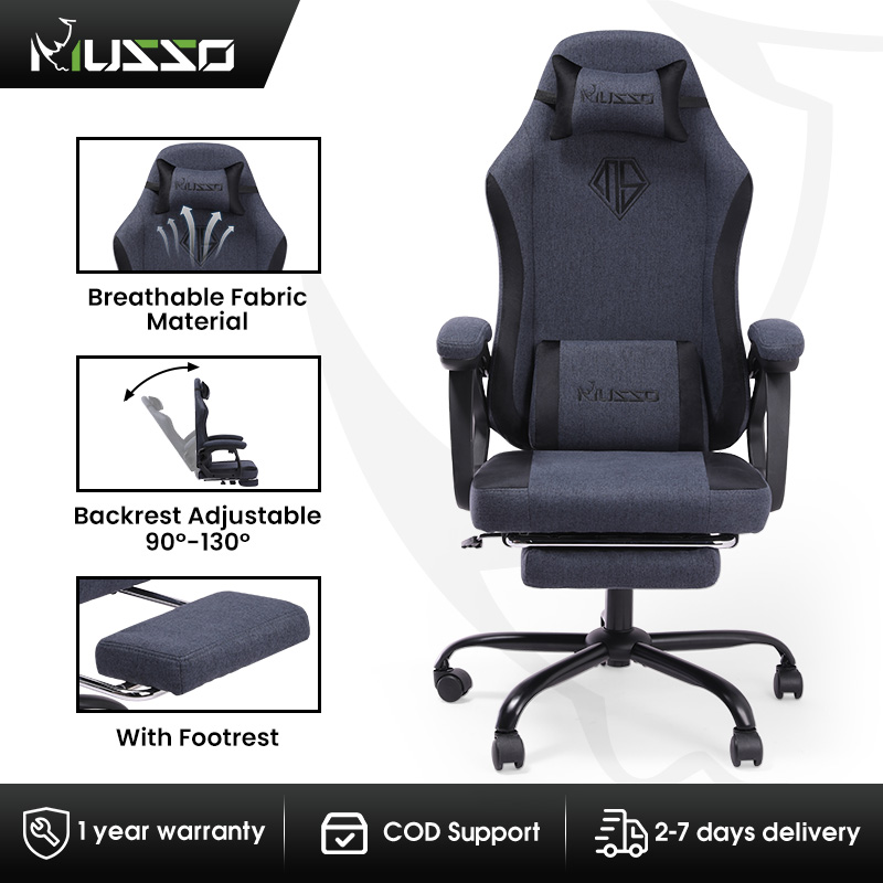 MUSSO 109B Navigator Series Model 2，Fabric Computer Chair With Lumber ...