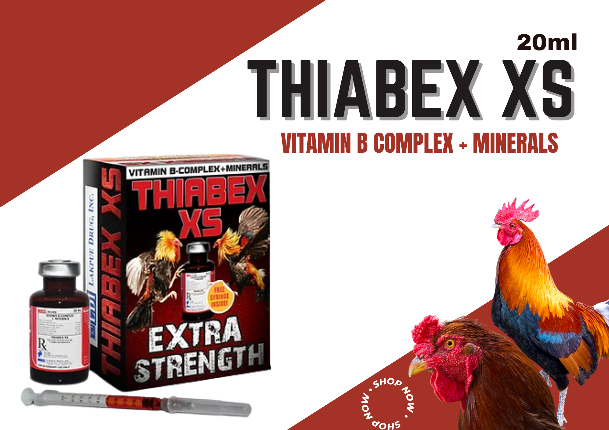 [CL REYES AGRIVET] THIABEX XS 20ML FOR GAMEFOWL / PANG KONDISYON SA ...