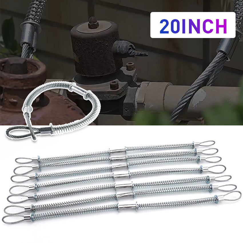 20Inch Safety Rope Wire High Pressure Oil Pipe Whip Check Stainless ...