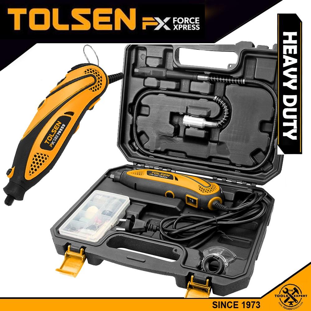 Tolsen 108pcs Rotary Tool Set w/ Hard Case (135W) GS Approved FX Series ...