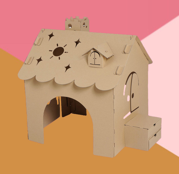 Do it Yourself (DIY) Cardboard Craft Kit House Activity for Kids ...
